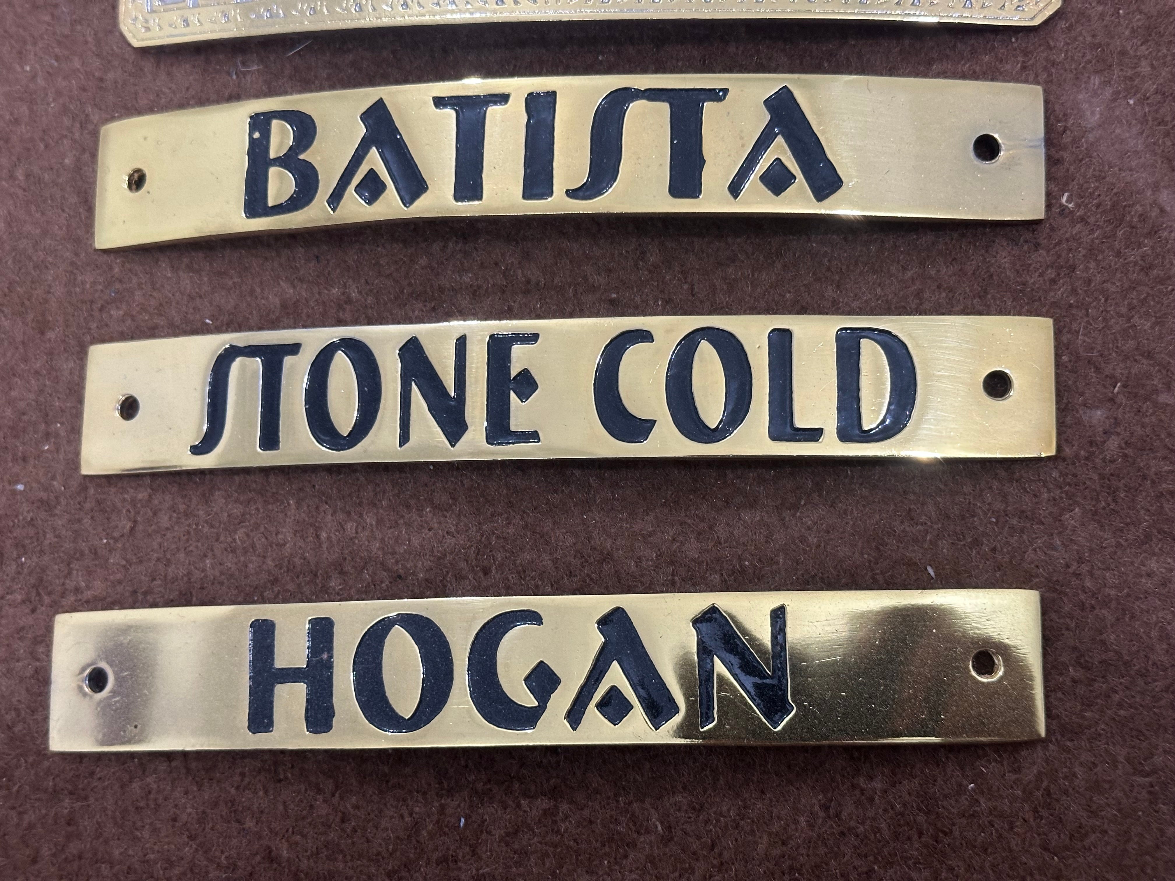 Custom Championship Belt Name Plates | MnM Belts