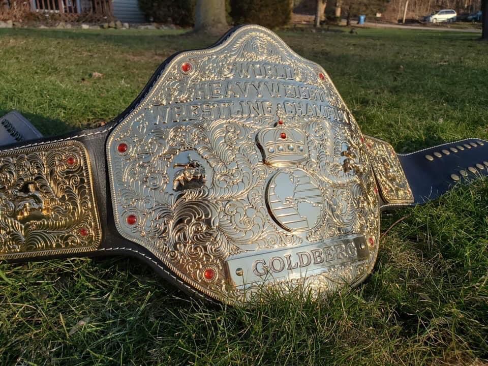 WCW Big Gold Heavyweight Championship Title Belt Replica – MnM Belt